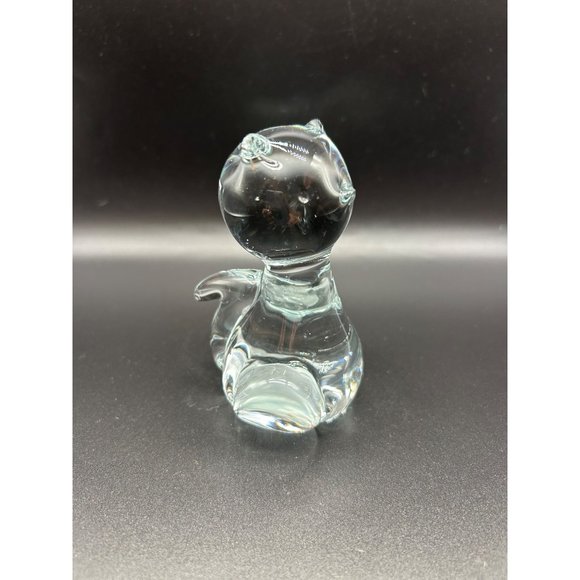 Accents | Glass Cat Figurine Art Glass Paperweight Kitten 4 Tall | Poshmark